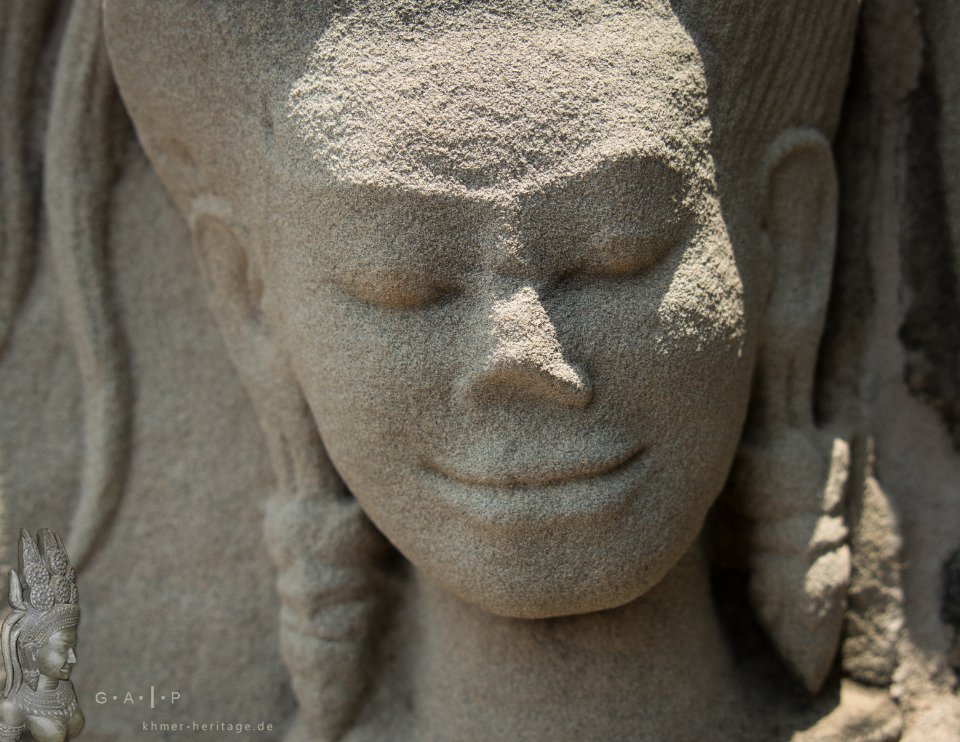 Angkor Wat - Apsara faces Apsaras at Angkor Wat