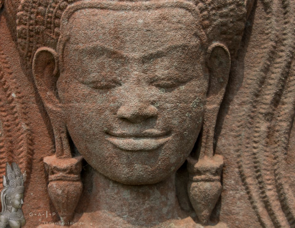 Angkor Wat - Apsara faces Apsaras at Angkor Wat