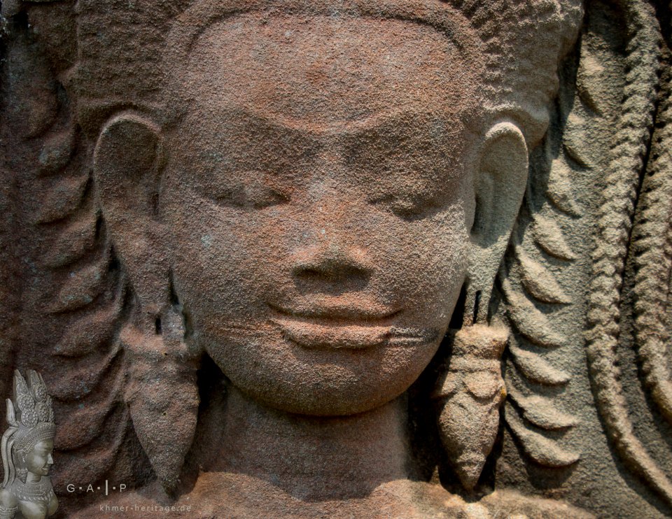 Angkor Wat - Apsara faces Apsaras at Angkor Wat
