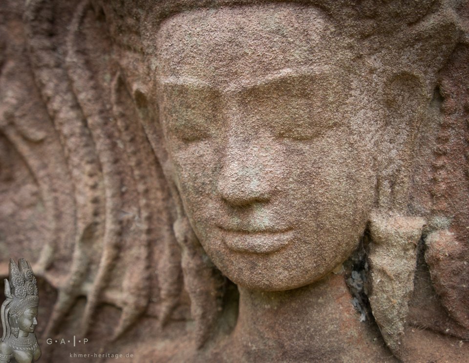 Angkor Wat - Apsara faces Apsaras at Angkor Wat